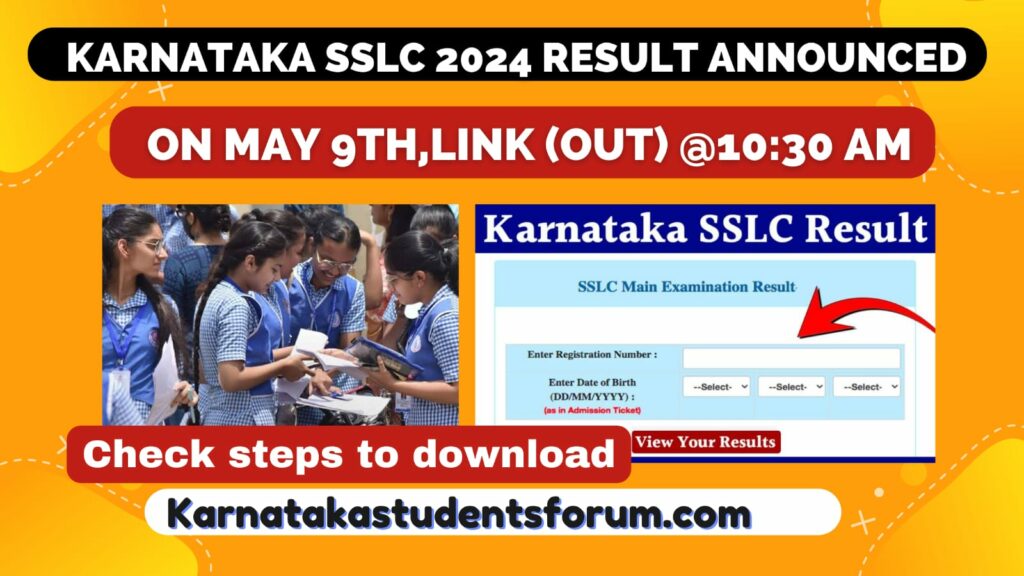 Karnataka SSLC Result 2024